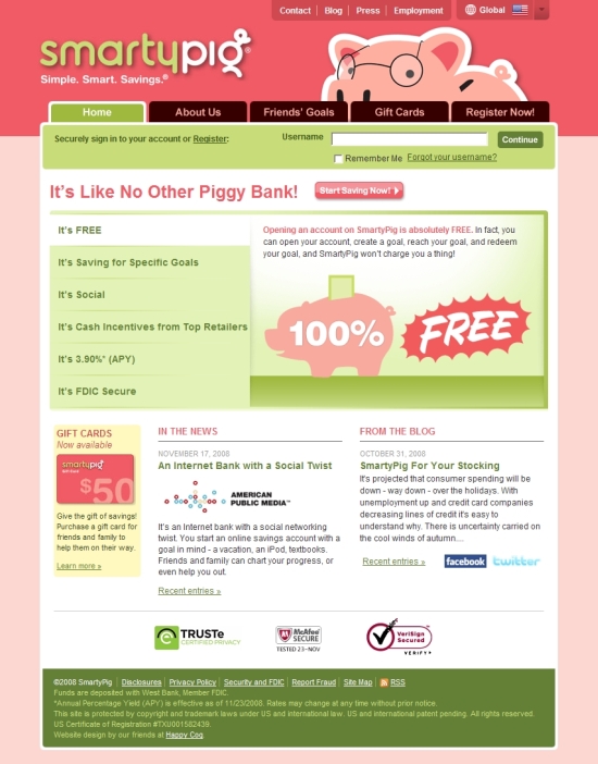 SmartyPig提供「明年存錢目標」帳戶，在全球各處默默拉銀行作伙 – Mr. 6 – 趨勢．創業．網路．生活